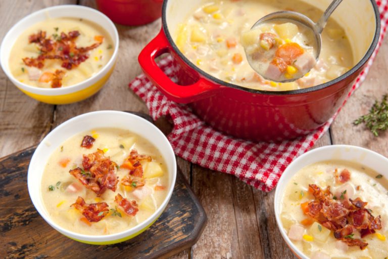Ham and Corn Chowder Recipe - A Delicious Leftover Ham Recipe