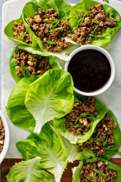 Chicken Lettuce Wraps - An Easy Low-Carb Appetizer or Main Dish Recipe