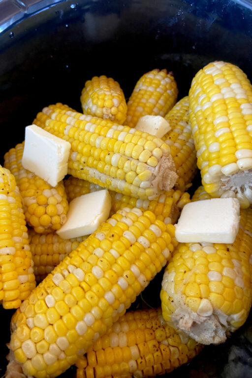 Crock Pot Sweet Corn - (Slow Cooker Corn on the Cob Recipe)