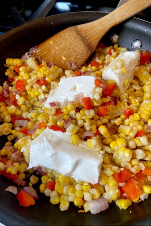 Creamy Confetti Corn - A Classic Side Dish Made Even Better!