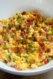 Creamy Confetti Corn - A Classic Side Dish Made Even Better!