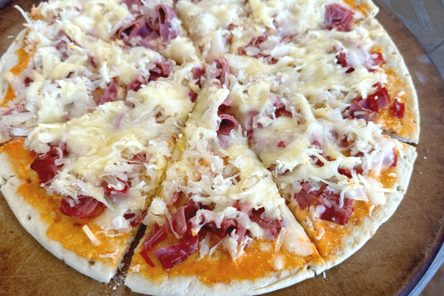 Reuben Pizza Recipe - A Great Use For Leftover Corned Beef