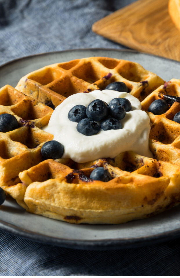 Homemade Blueberry Waffles Recipe - Make Your Meals