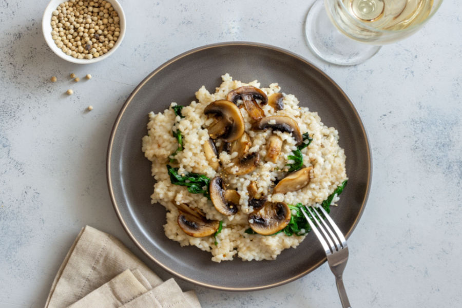 The Best Mushroom and Spinach Risotto Recipe