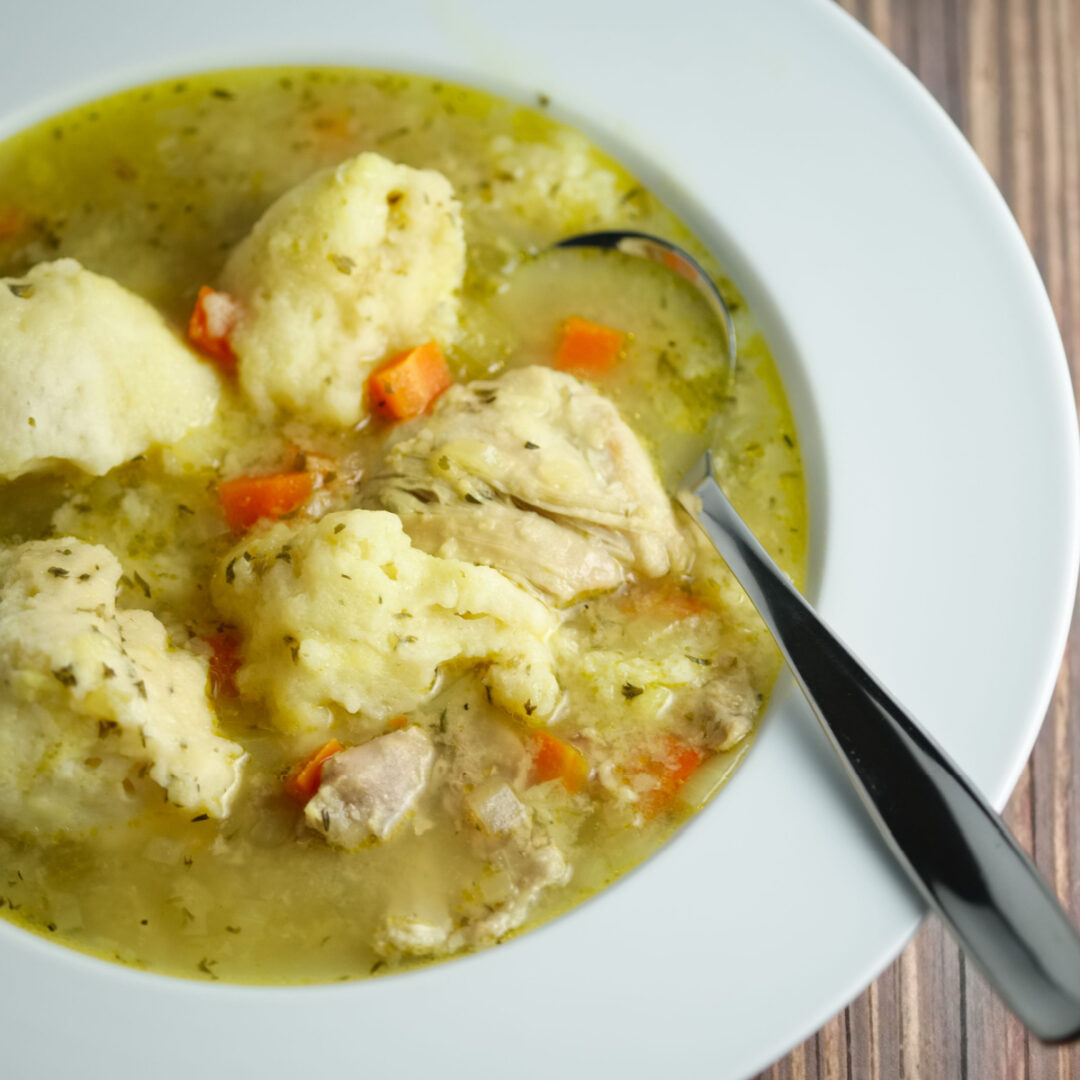 Chicken and Dumplings Recipe - With Homemade Drop Dumplings